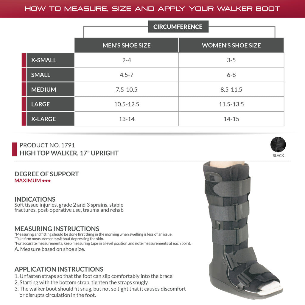 1791 / WALKER BOOT TALL / REGULAR – OTCBrace